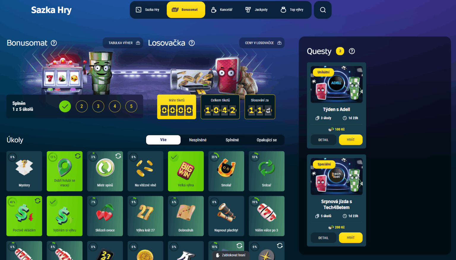 Sazka Bonusomat 🎰 Úkoly Výhry A LosovaČka O 150 000 Kč Iherna Cz